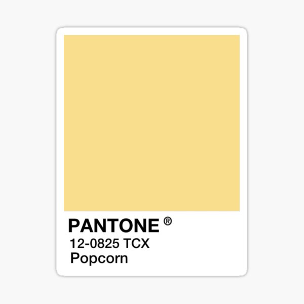Pastel Yellow Pantone Stickers | Redbubble
