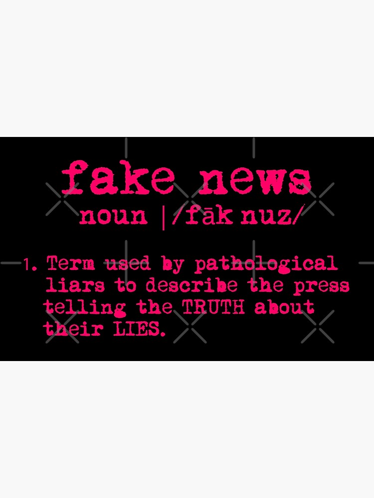 "fake news definition (fuschia text)" Poster for Sale by Thelittlelord ...