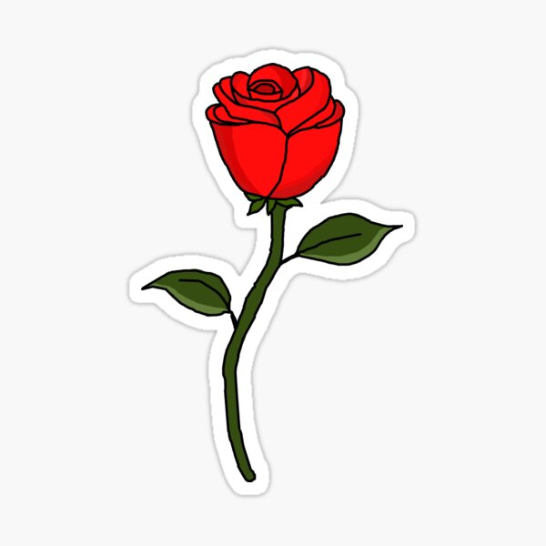 "Rose Sticker" Sticker for Sale by Sky Miller | Redbubble