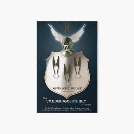 "Vanderpool Coat of Arms" Art Board Print by paper2pencil | Redbubble