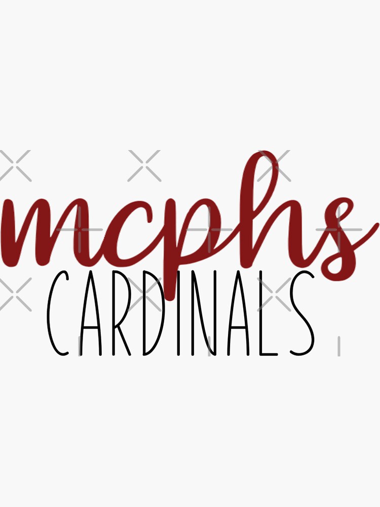 "mcphs - cardinals" Sticker for Sale by mimibounar | Redbubble