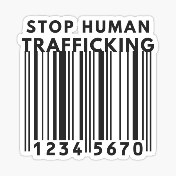"Stop Human Trafficking Barcode" Sticker for Sale by IntegrityDesign ...