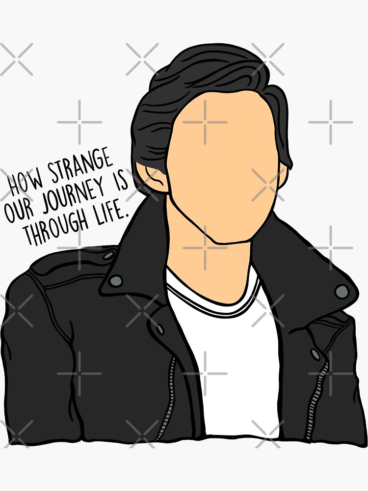 "Biker Adam" Sticker for Sale by simplyssketches | Redbubble