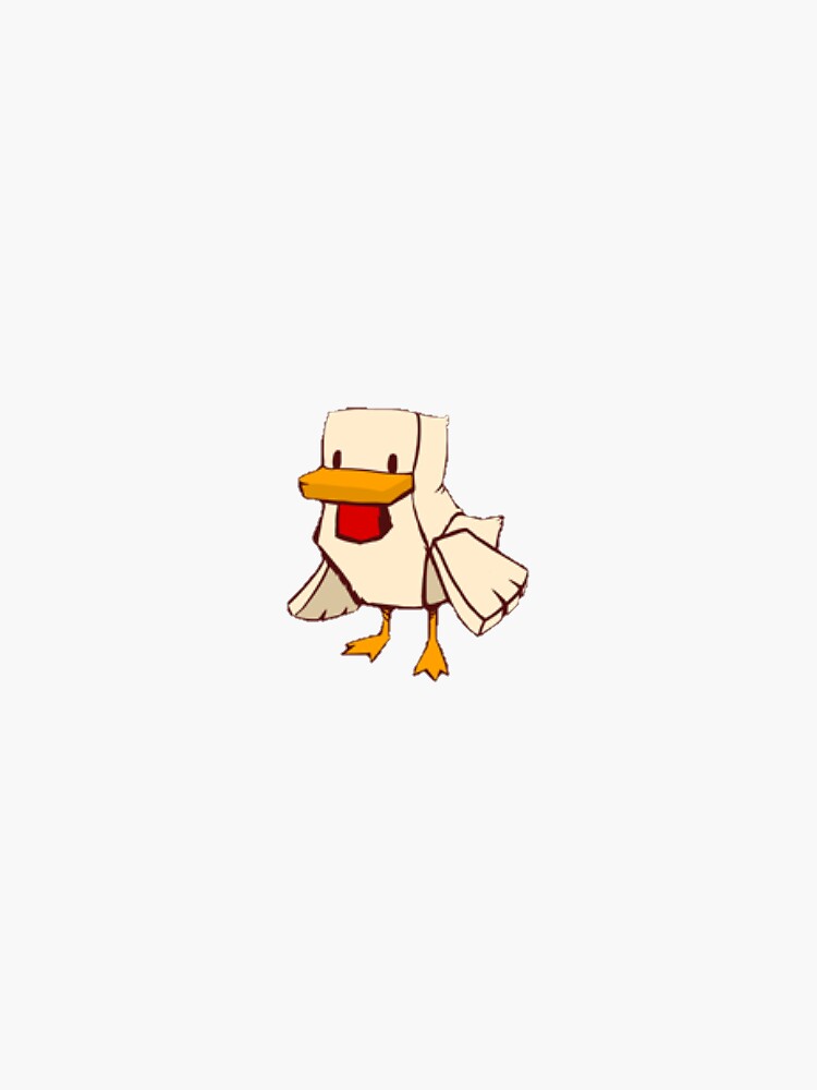 "Cute Minecraft Chicken" Sticker for Sale by carolinanolan | Redbubble