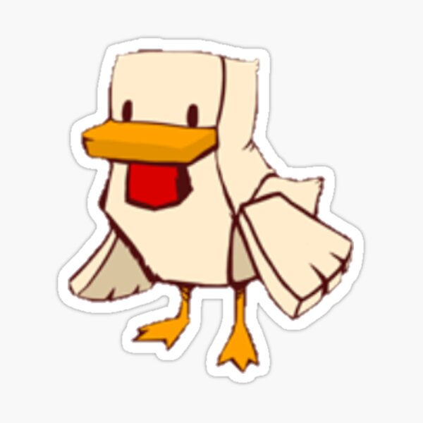 "Cute Minecraft Chicken" Sticker for Sale by carolinanolan | Redbubble