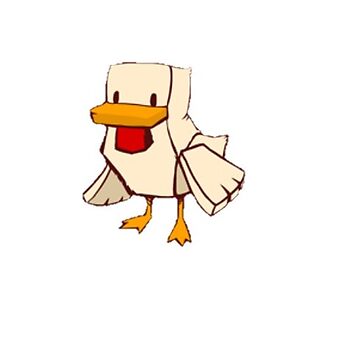 "Cute Minecraft Chicken" Sticker for Sale by Preppy Positivity | Redbubble