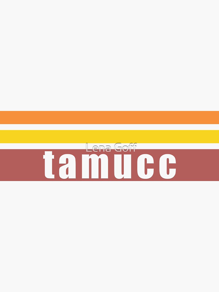 "Retro TAMUCC" Sticker for Sale by yee2th3haw | Redbubble