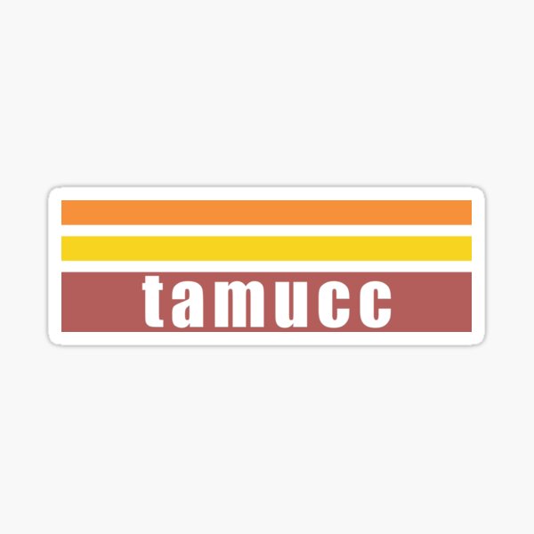 "Retro TAMUCC" Sticker for Sale by yee2th3haw | Redbubble