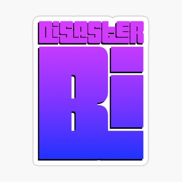 "Disaster Bi Pride Flag" Sticker for Sale by vonhaunted | Redbubble