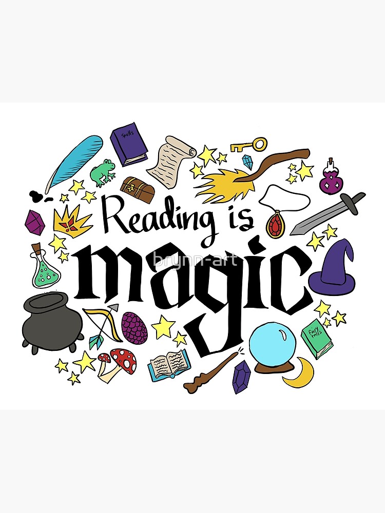 "Reading is Magic!" Poster for Sale by brynn-art | Redbubble