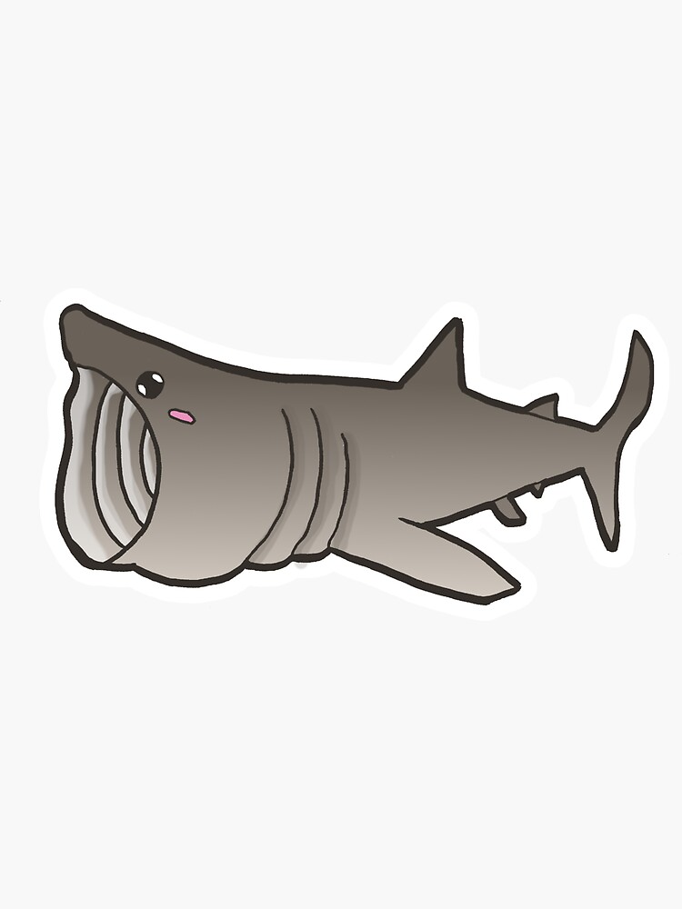 "Cute Basking Shark" Sticker for Sale by BlackberryArt | Redbubble