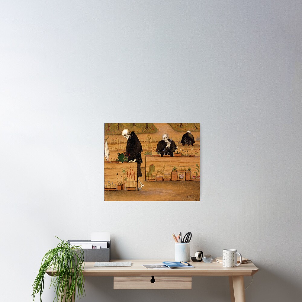 "Hugo Simberg - The Garden of Death " Poster by MementoMori66 | Redbubble
