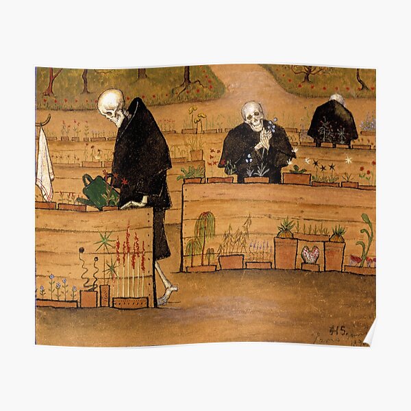 "Hugo Simberg - The Garden of Death " Poster by MementoMori66 | Redbubble