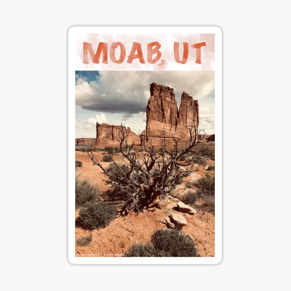 "Moab" Sticker for Sale by desertmeridian | Redbubble