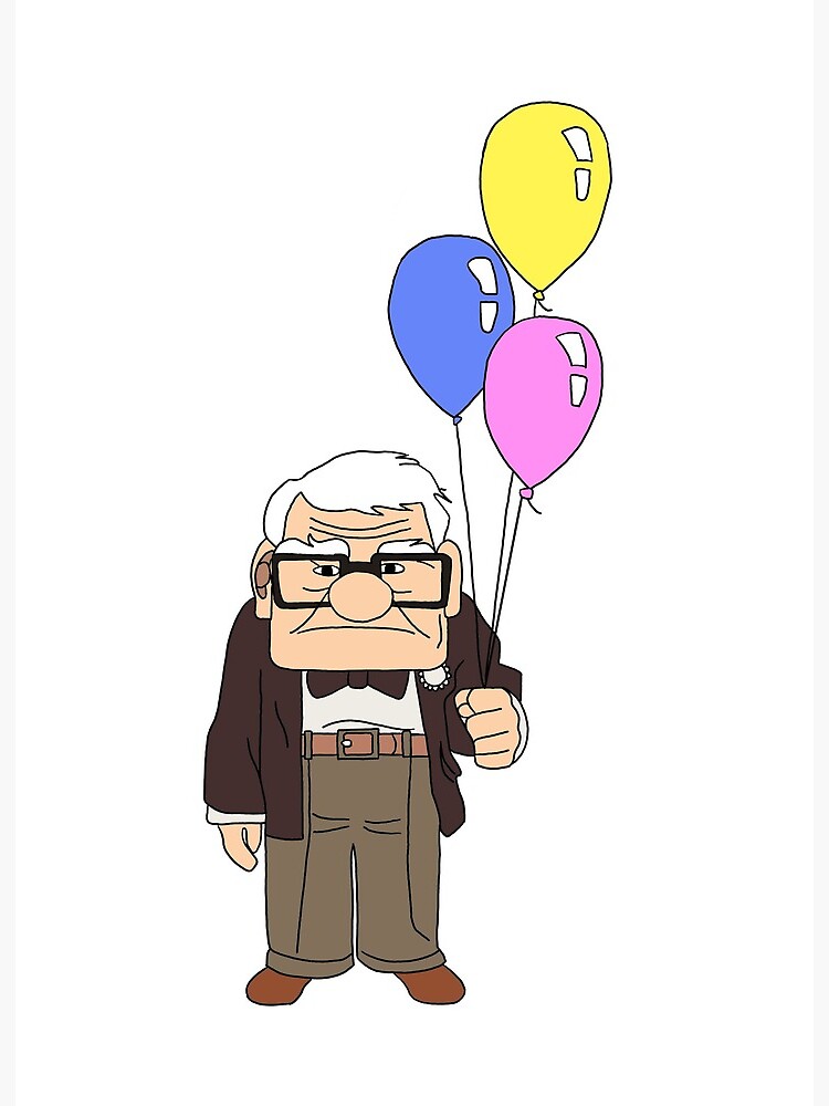 "carl fredricksen from Up" Art Board Print for Sale by bella d | Redbubble