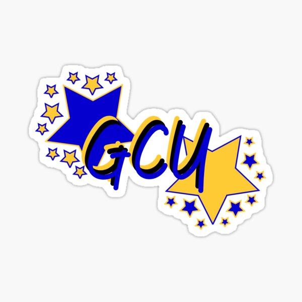 "Georgian Court - GCU with Stars" Sticker for Sale by gabby219 | Redbubble