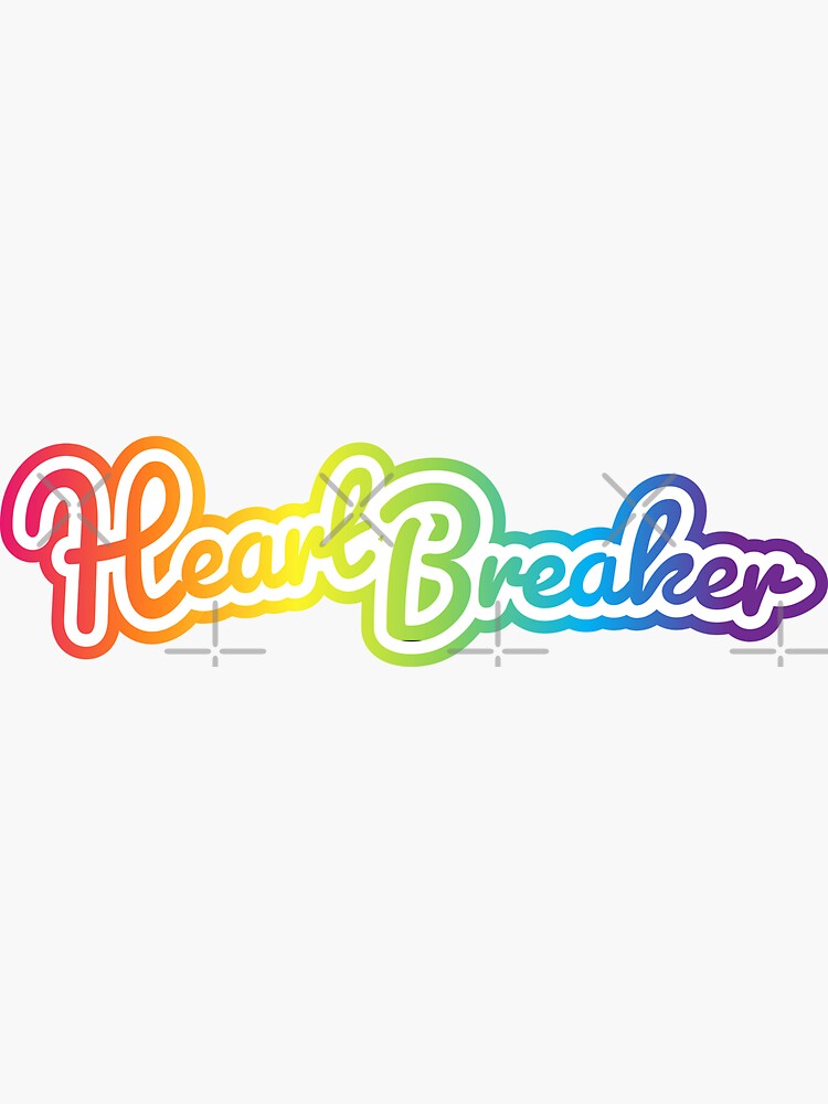"Heartbreaker" Sticker for Sale by SADABEAR | Redbubble