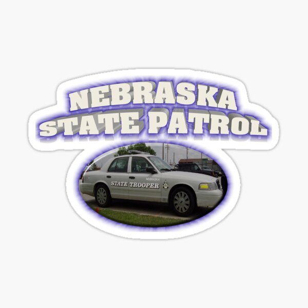 "Nebraska State Patrol" Sticker by lawrencebaird | Redbubble