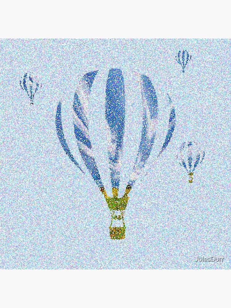 "Unframed "Fly With Me" Balloons, Pointillism, Art print, " Poster by ...
