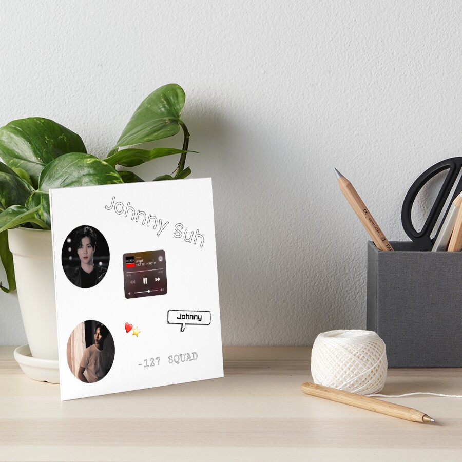 "NCT'ss Johnny Sticker Set" Art Board Print by Meah-Liv | Redbubble