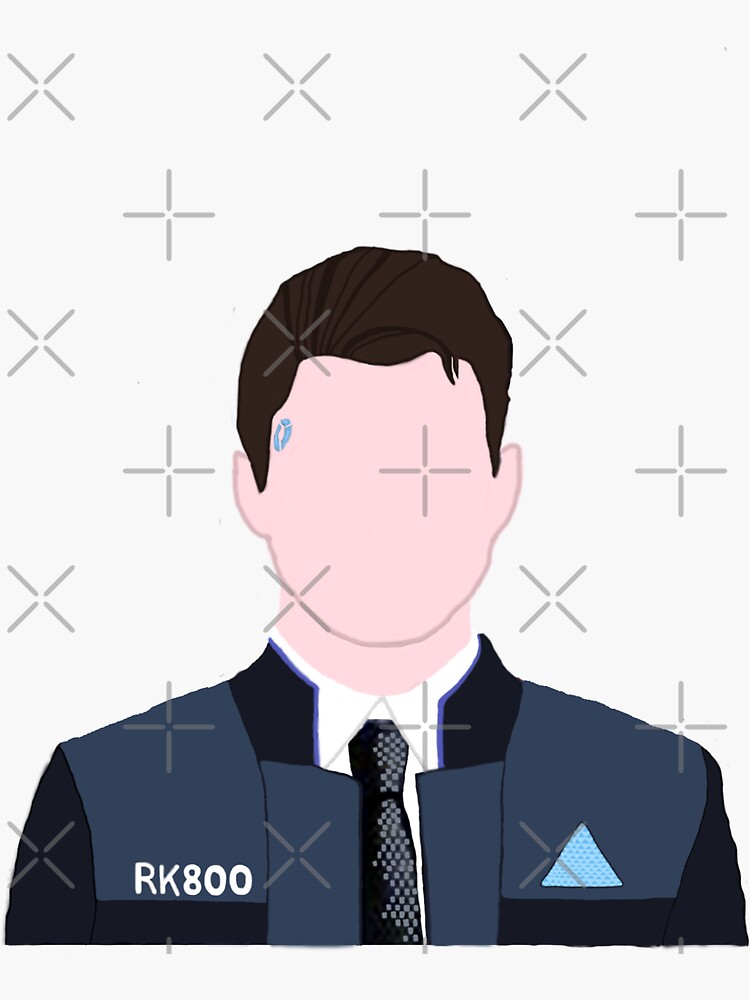 "RK800 Connor" Sticker by PhoebeA | Redbubble