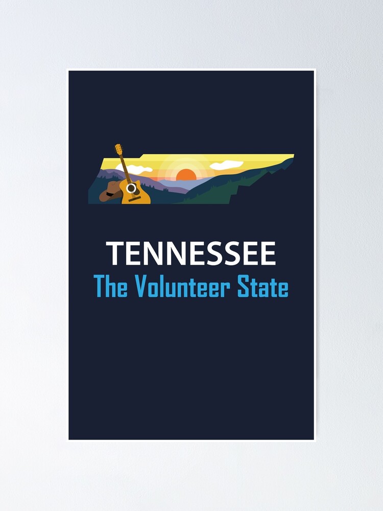 "Tennessee - The Volunteer State - Bumper Sticker" Poster by d1mology ...