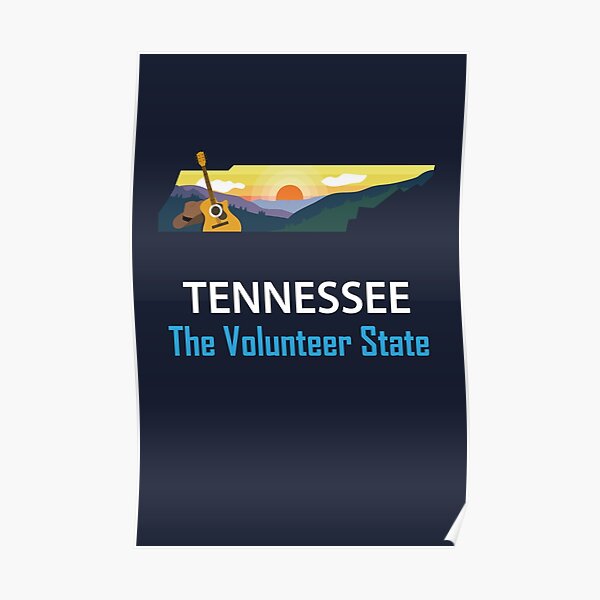 "Tennessee - The Volunteer State - Bumper Sticker" Poster by d1mology ...