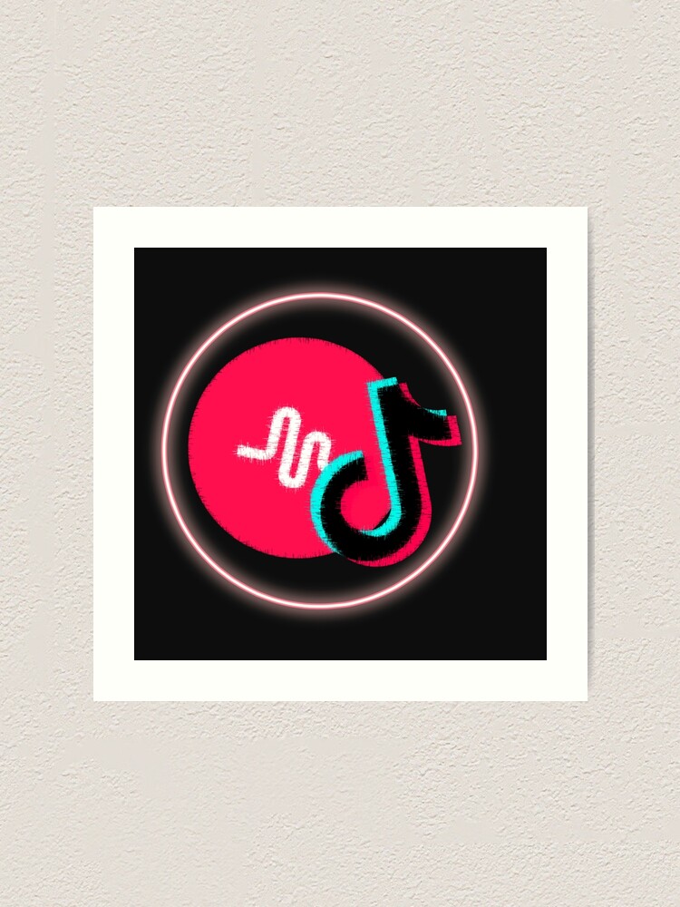 "tik tok x musically " Art Print by jennatiktok5 | Redbubble