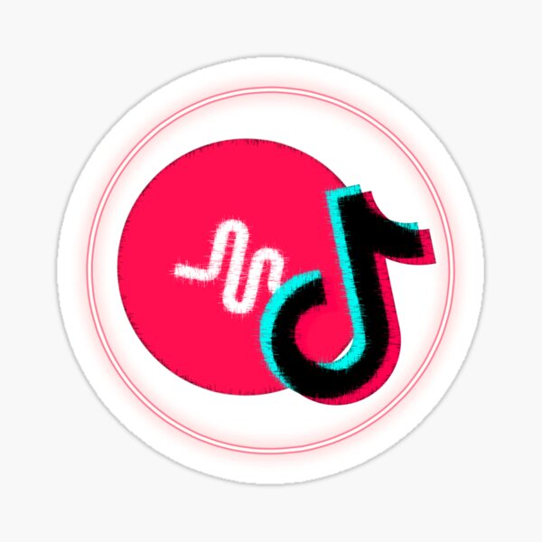 "tik tok x musically " Sticker for Sale by jennatiktok5 | Redbubble