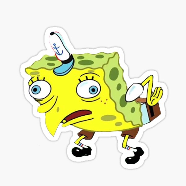 "spongebob meme " Sticker by Kourtney3 | Redbubble