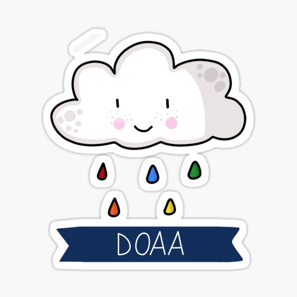 "Doaa Arabic Girls Name " Sticker by KatQat | Redbubble