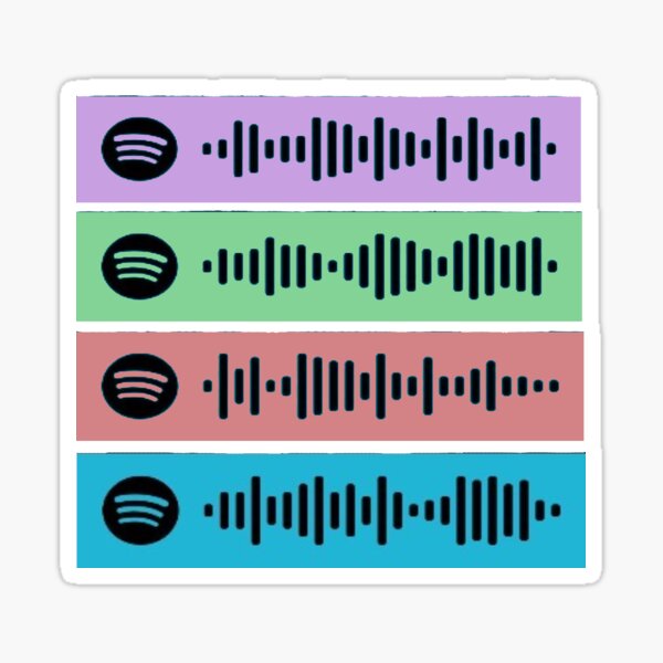 "fine line spotify codes" Sticker by ericawessels | Redbubble