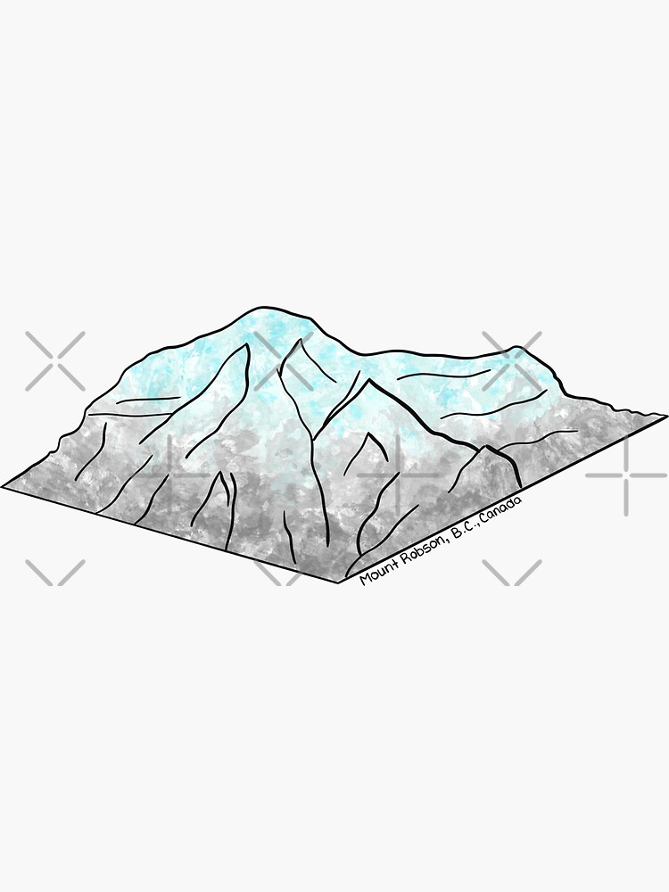 "Mount Robson, B.C., Canada " Sticker by AloeThere | Redbubble