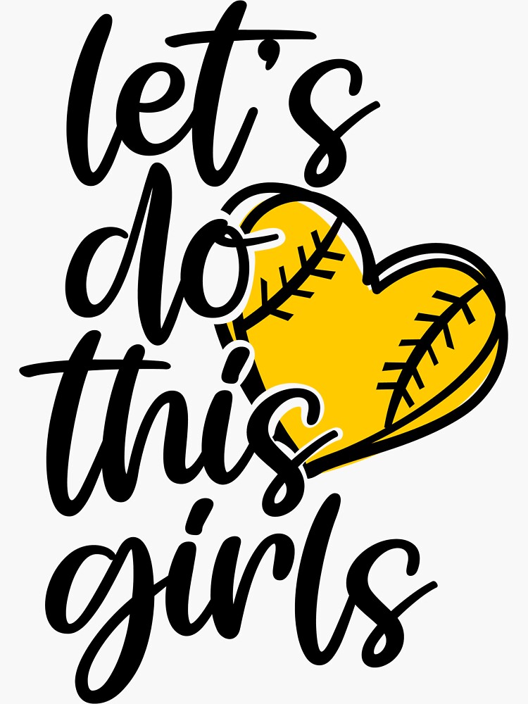 "lets do this girls " Sticker for Sale by bellaafregoso | Redbubble