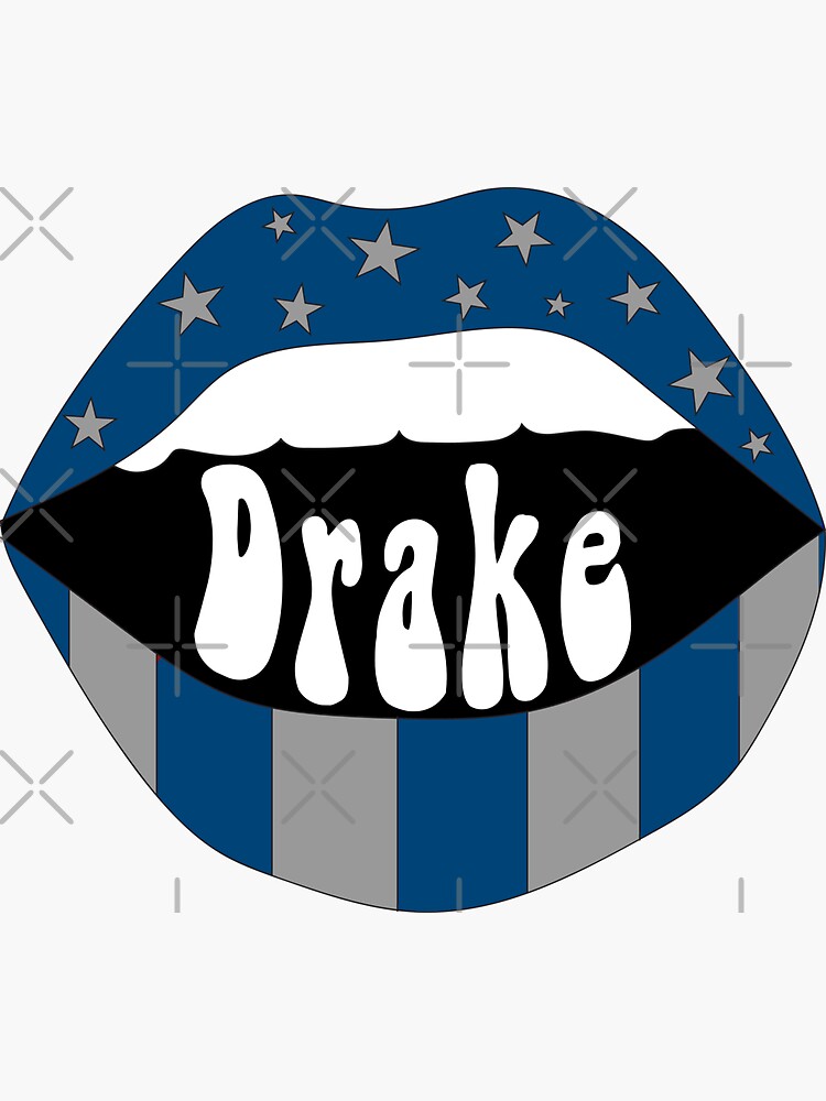 "Drake Lips" Sticker for Sale by Jmakesart | Redbubble