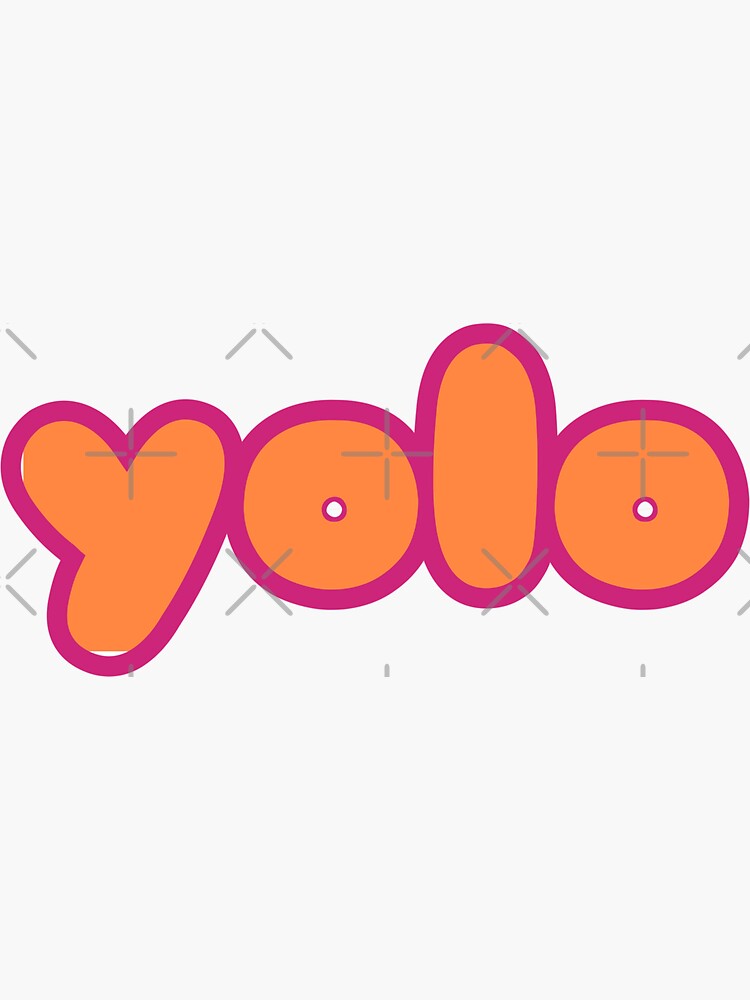 "yolo sticker" Sticker for Sale by brissadesigns | Redbubble