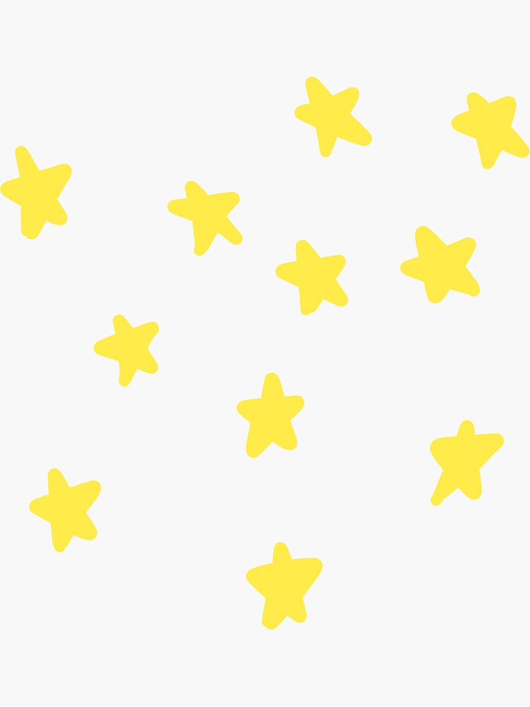 "yellow stars pack" Sticker for Sale by roxanne23 | Redbubble