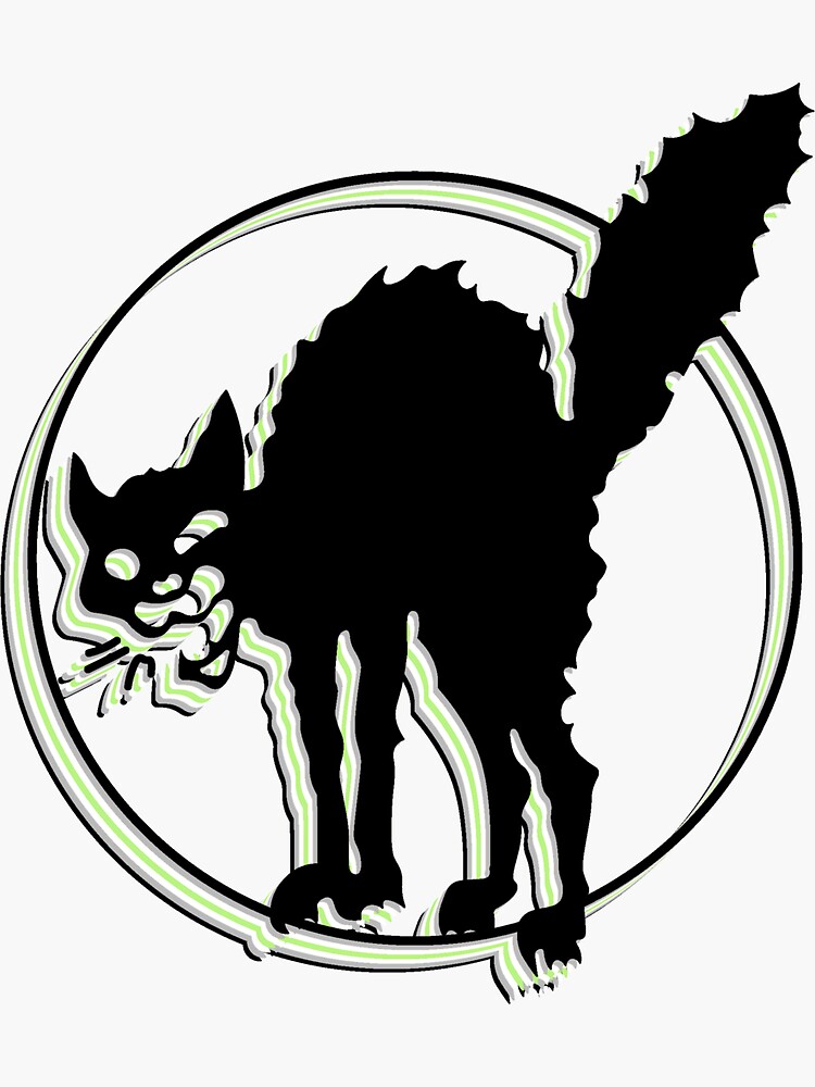 "Agender Pride Anarcho-syndicalist Cat Symbol" Sticker for Sale by ...