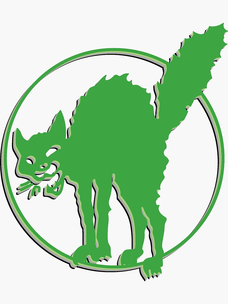 "Aromantic Pride Anarcho-syndicalist Cat Symbol" Sticker for Sale by ...