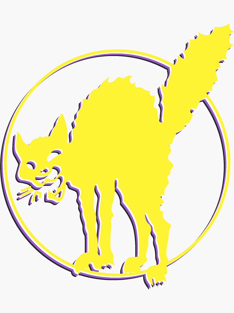 "Nonbinary Pride Anarcho-syndicalist Cat Symbol" Sticker for Sale by ...