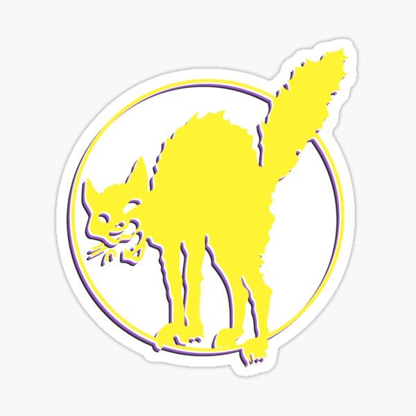 "Nonbinary Pride Anarcho-syndicalist Cat Symbol" Sticker for Sale by ...