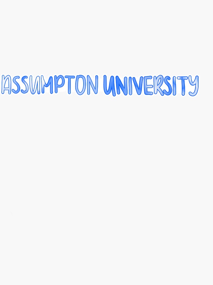 "Assumption University" Sticker for Sale by kaucello7 | Redbubble