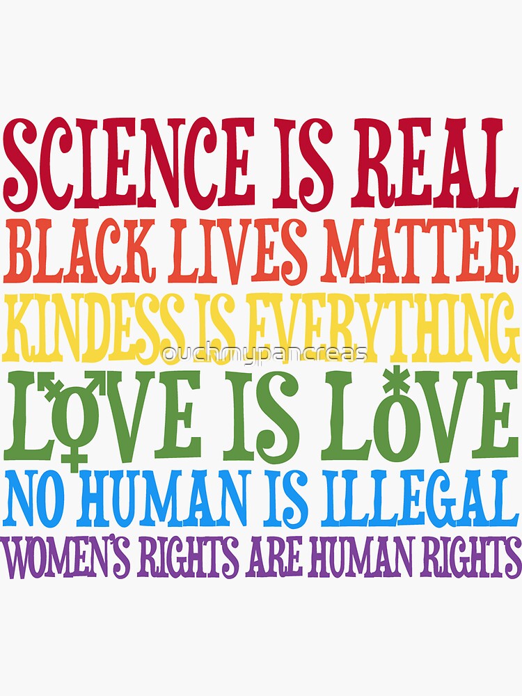 "Science Is Real" Sticker for Sale by ouchmypancreas | Redbubble