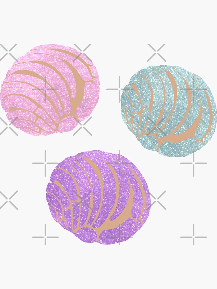 "Glitter Mexican Conchas Sticker Pack " Sticker for Sale by trippysun ...