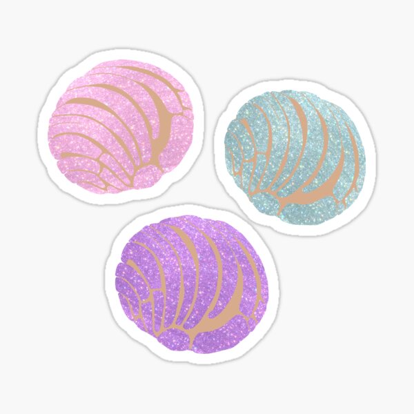 "Glitter Mexican Conchas Sticker Pack " Sticker for Sale by trippysun ...
