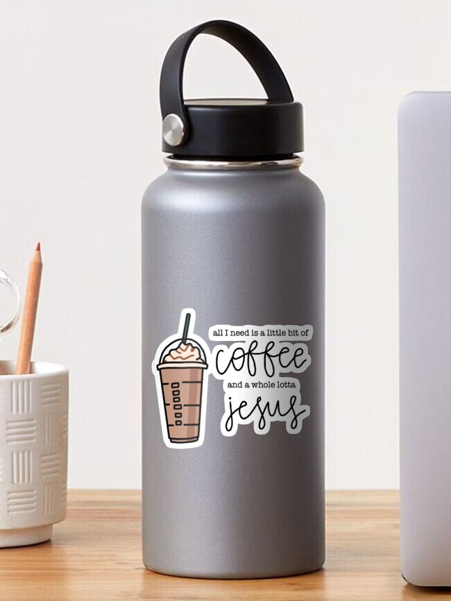 "Jesus & Coffee" Sticker for Sale by kaleyhoggle | Redbubble