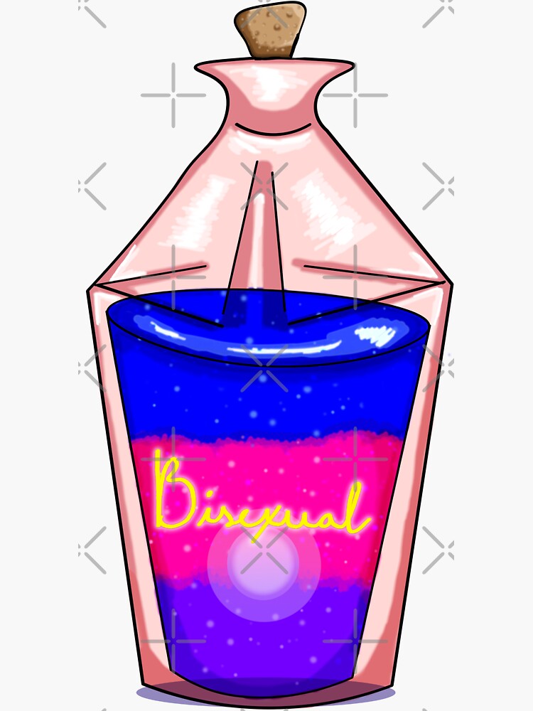 Pride Potions Bisexual Sticker For Sale By Pureaciddreamer Redbubble