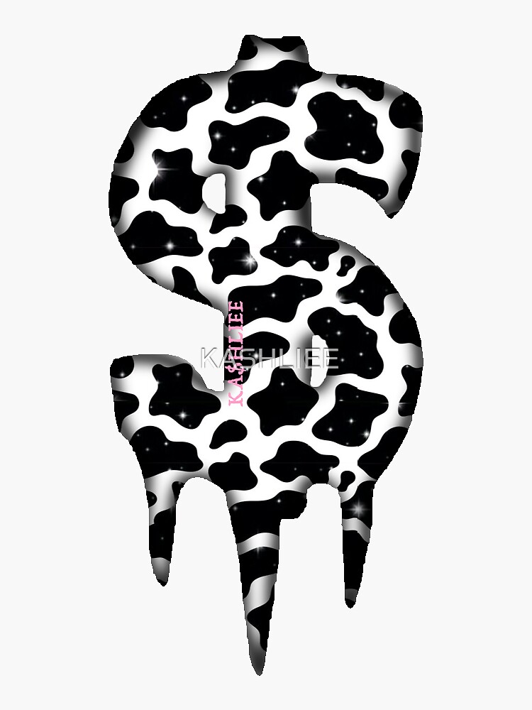 "Dollar Cow!" Sticker for Sale by KASHLIEE | Redbubble
