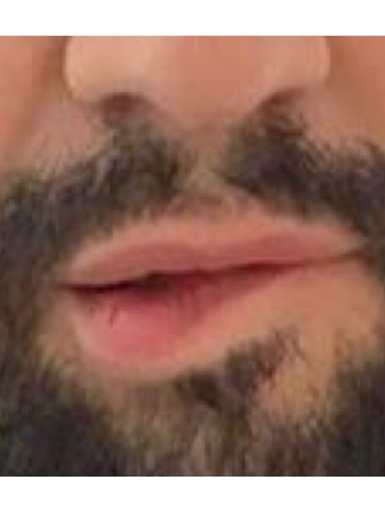 "lin manuel miranda lip bite mask (im so sorry)" iPhone Case for Sale ...