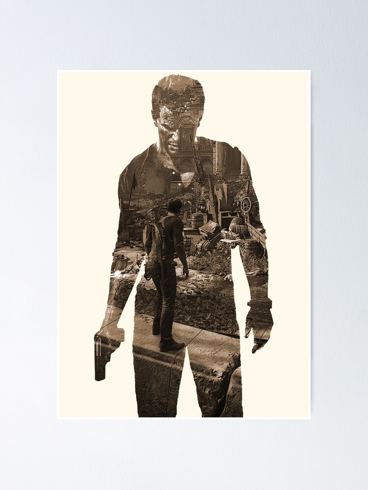 "Nathan Drake Uncharted Brown" Poster for Sale by Savleub | Redbubble